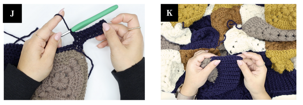 How To Crochet The Never Off Granny Squares Cardigan - CJ Design Blog